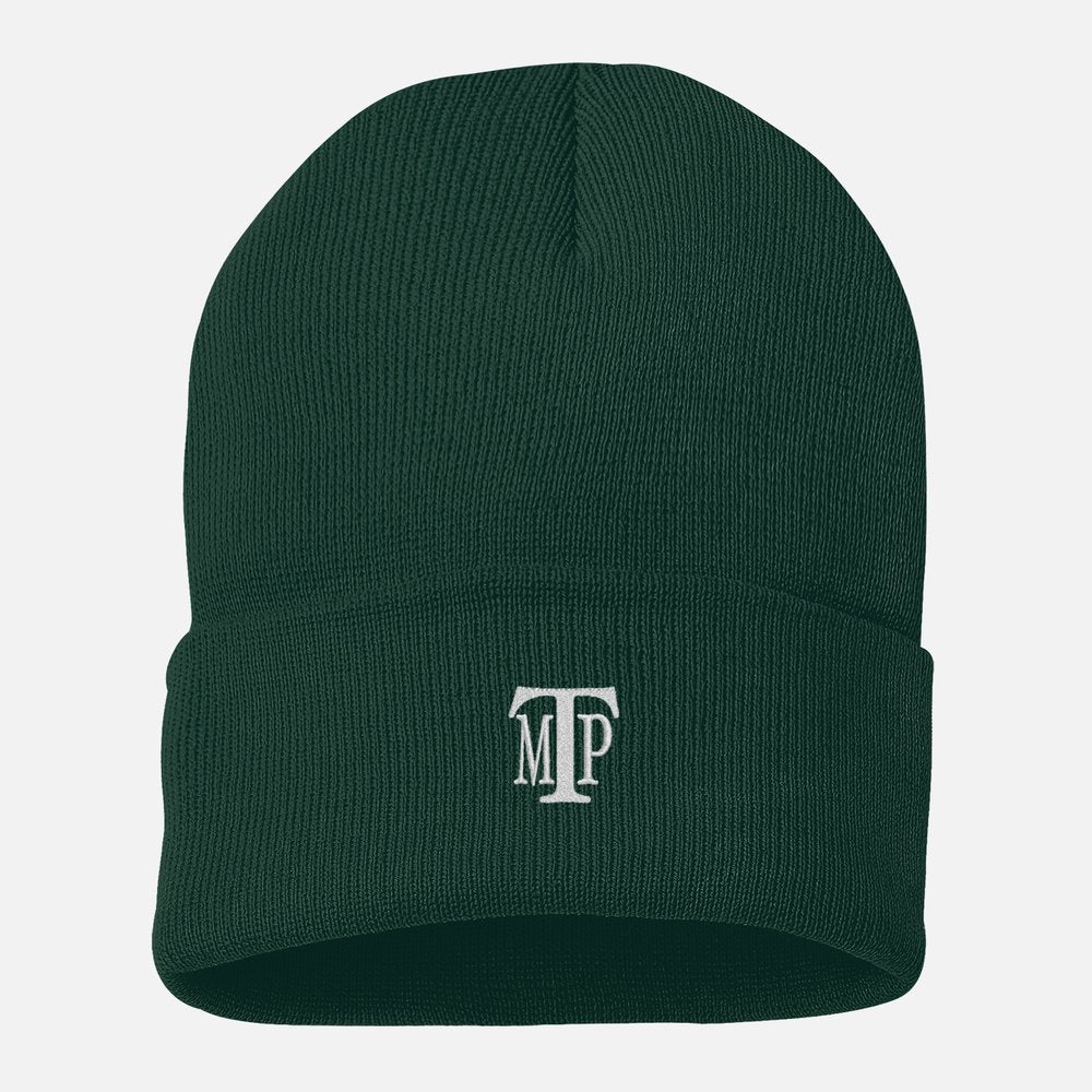Sportsman Cuffed Beanie with MTP Logo Forest Green – MOUNT THABOR ...